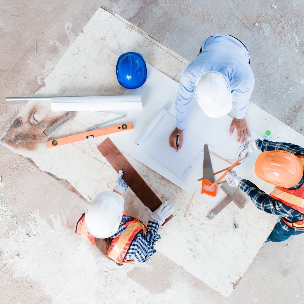 Slab on Ground Plastic Bar Chairs - Meshcrete